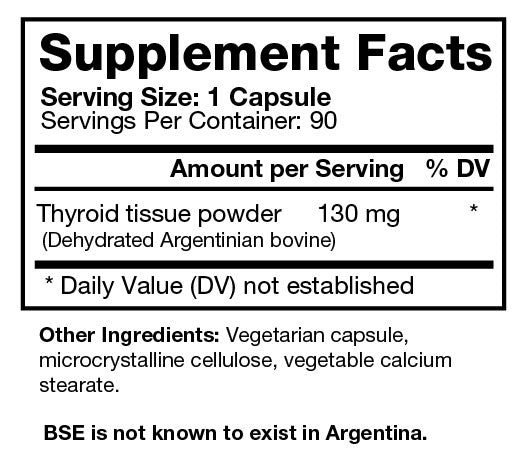 Thyroid Glandular Nutritional Support (Formerly Thyroid 130) – Bio ...